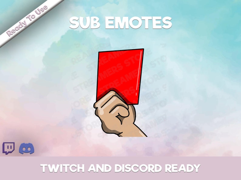 FIFA Red Card Emote - FIFA Twitch Emote - Youtube Emote - Discord Emote ...