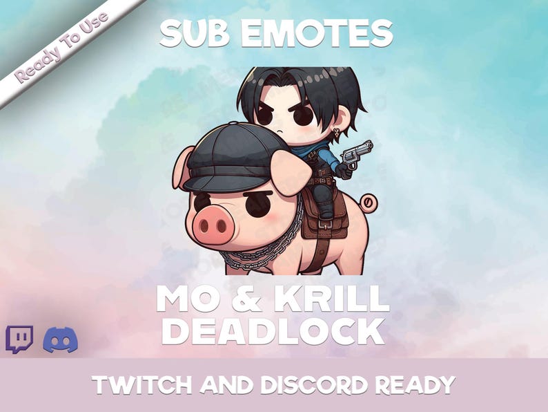 Mo & Krill From Deadlock Emote - Deadlock Emote - Twitch Emote ...