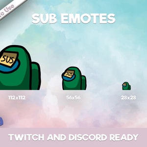 Among Us Sus Emote - Among Us Twitch Emote - Youtube Emote - Discord ...