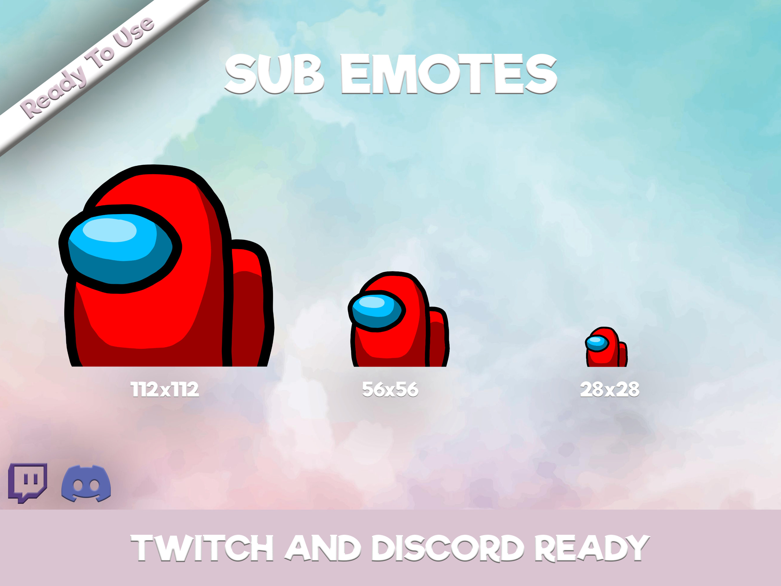 Among Us Red Emote - Among Us Twitch Emote - Youtube Emote - Discord ...