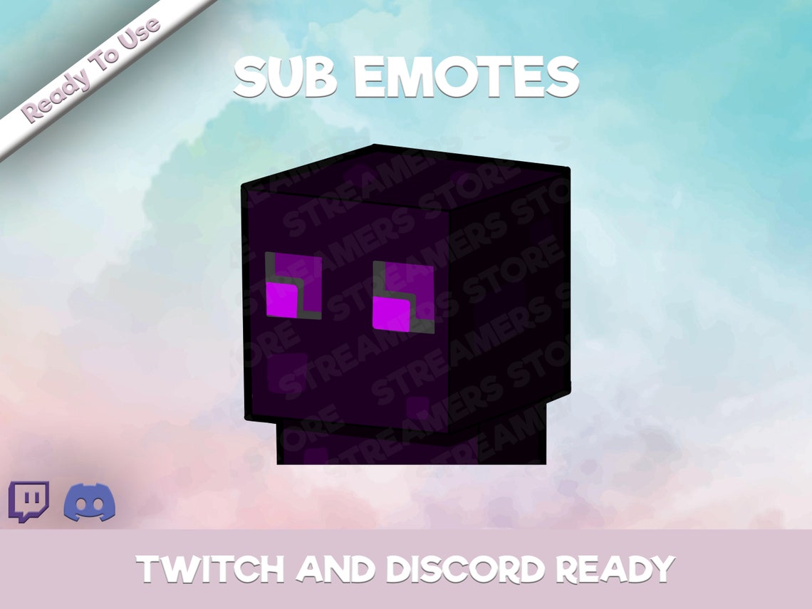 Minecraft Enderman Emote Minecraft Twitch Emote Youtube Emote Discord ...