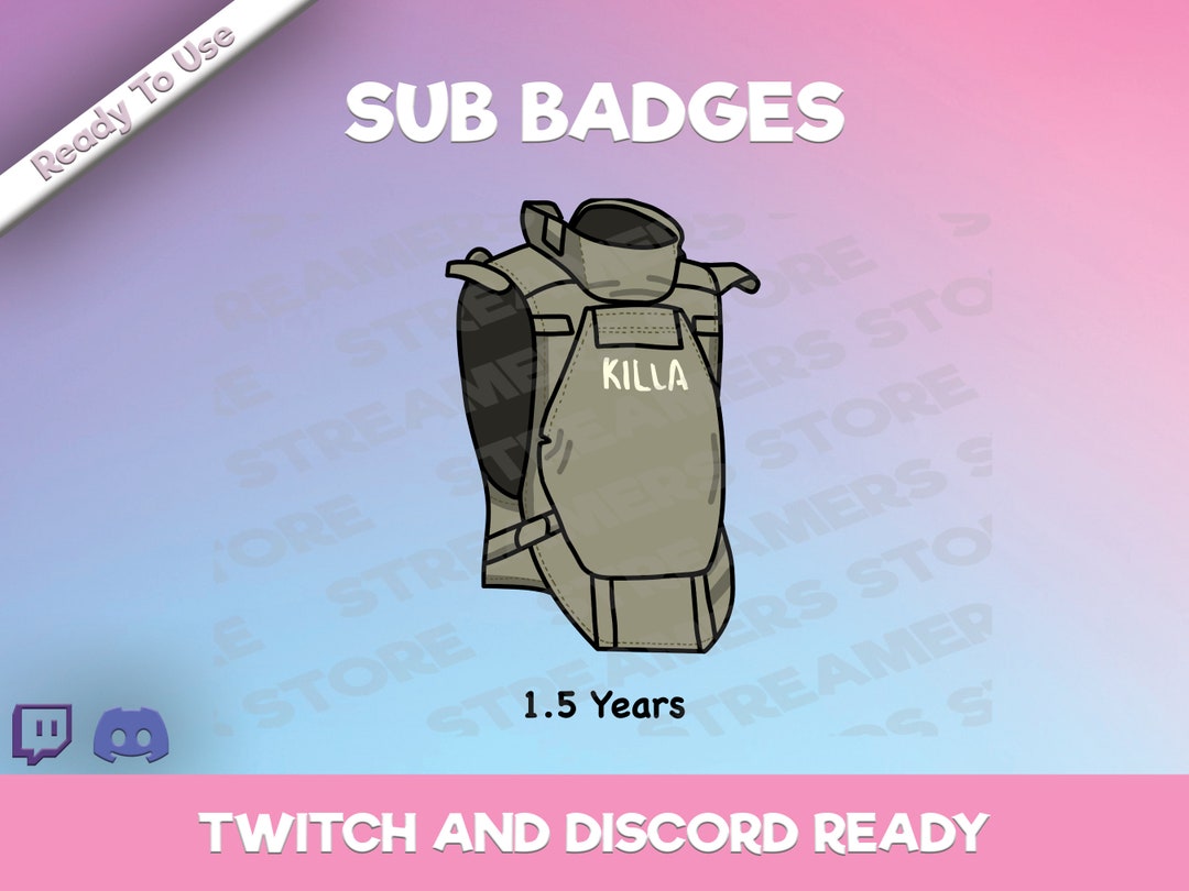 Tarkov KILLA Armor Sub Badge - Tarkov Twitch Sub Badges - Youtube ...