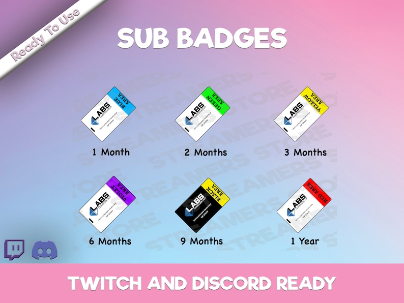 Tarkov Labs Key Cards Sub Badges - Tarkov Twitch Sub Badges - Youtube ...
