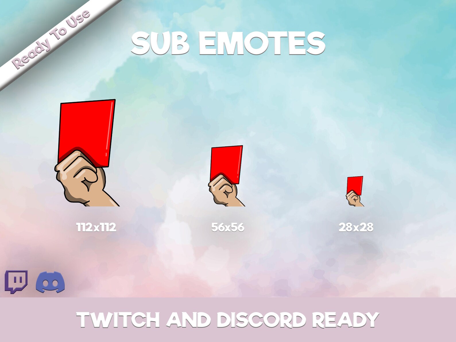 FIFA Red Card Emote - FIFA Twitch Emote - Youtube Emote - Discord Emote ...