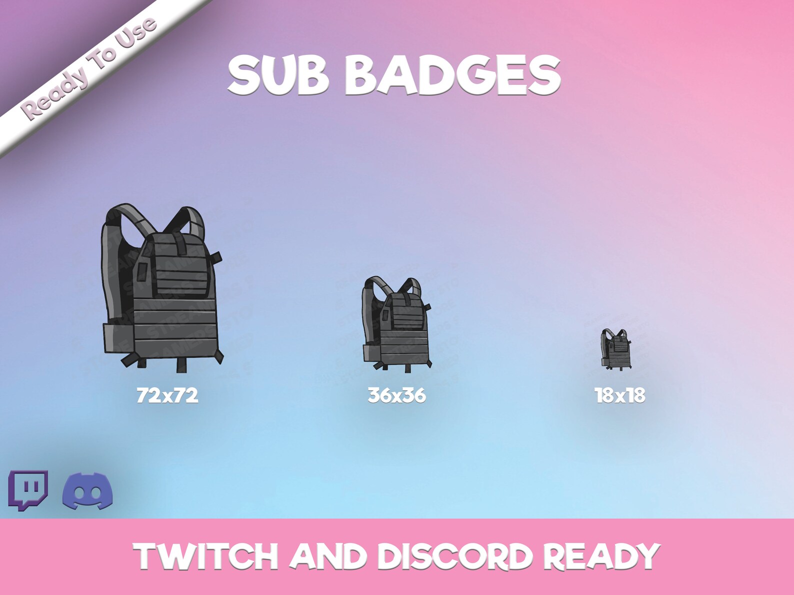 Tarkov Armor Sub Badges - Tarkov Twitch Sub Badges - Youtube - Discord ...