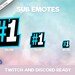Number 1 Emote - Twitch Emote - Youtube Emote - Discord Emote ...