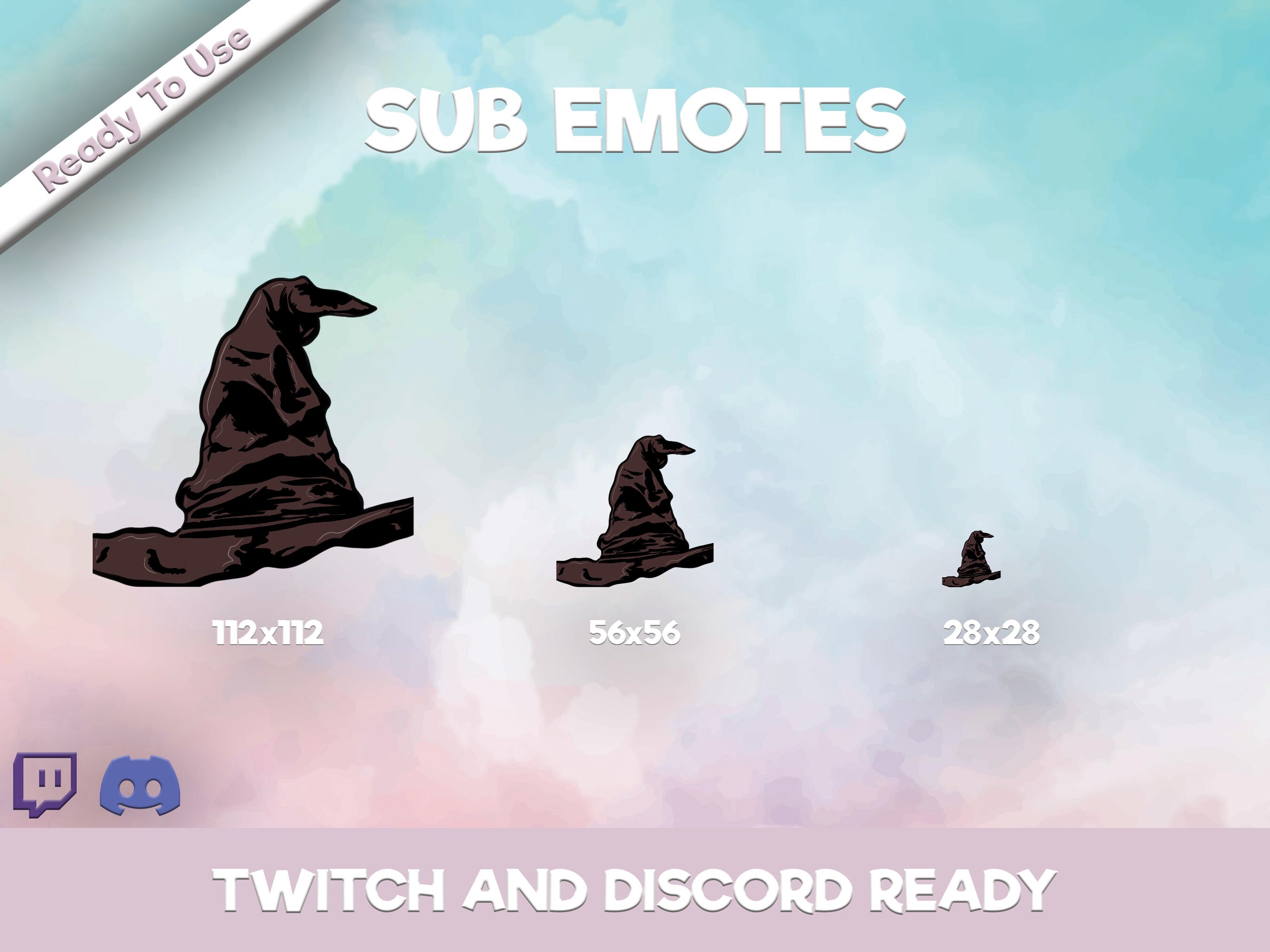 Sorting Hat Emote - Hogwarts Legacy Twitch Emote - Youtube Emote ...