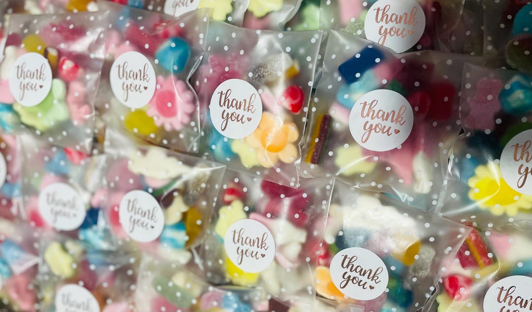 Thank You Favours / Sweets Bags / Wedding Favours / Party Gestures ...