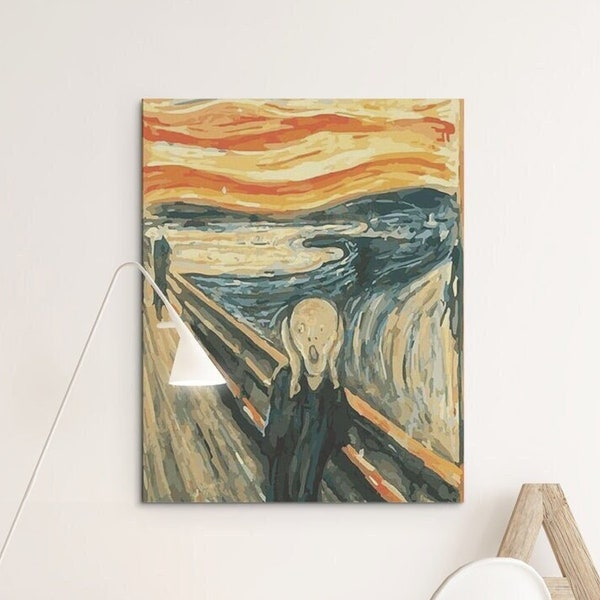 The Scream Paint by Number - Etsy