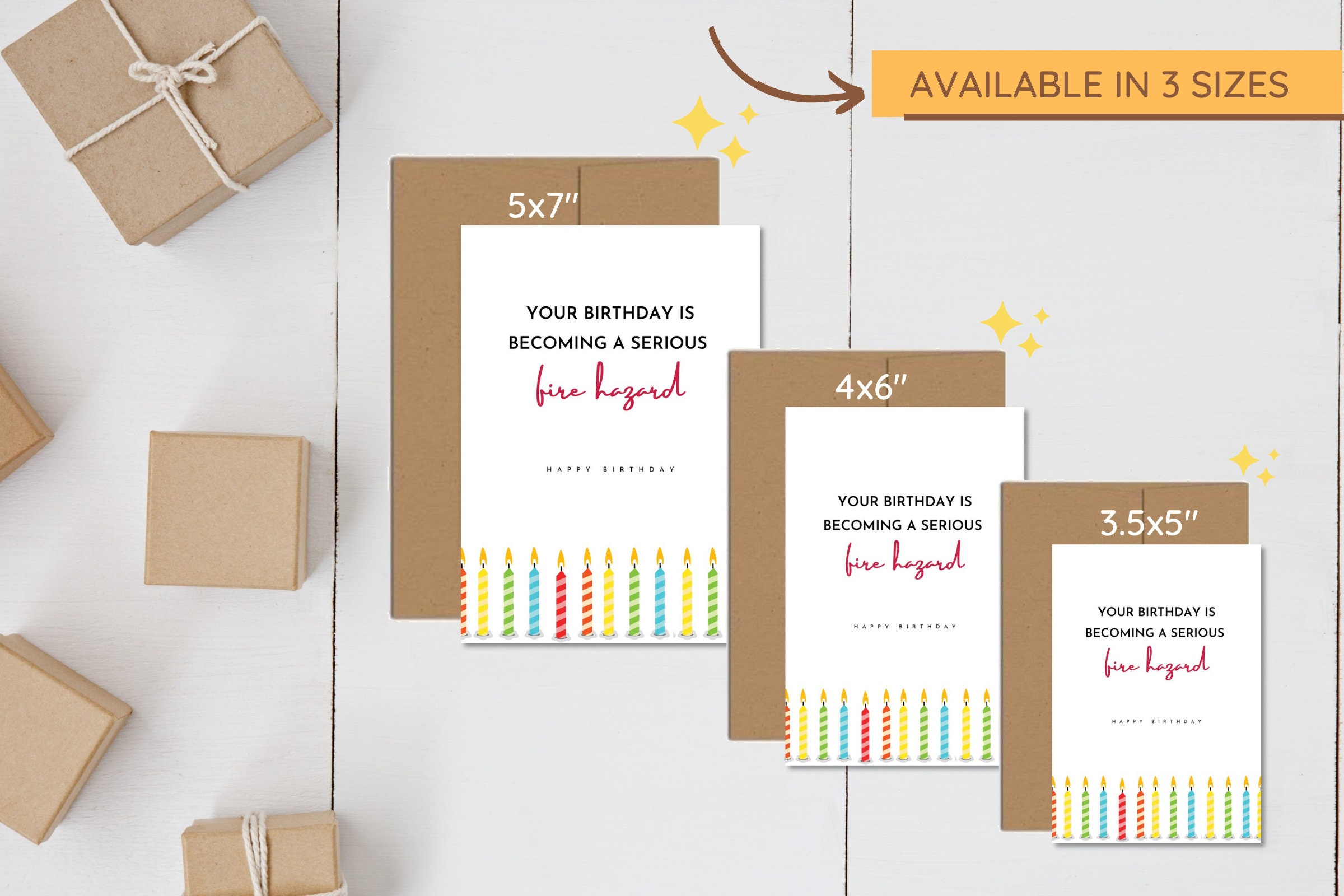 Printable Humorous Birthday Card, DIY Birthday Card, Funny Birthday ...