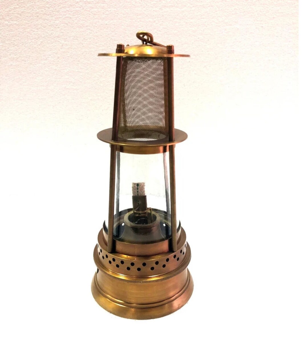 12 Antique Brass Oil Lamp Nautical Maritime Vintage Boat Ship Light ...