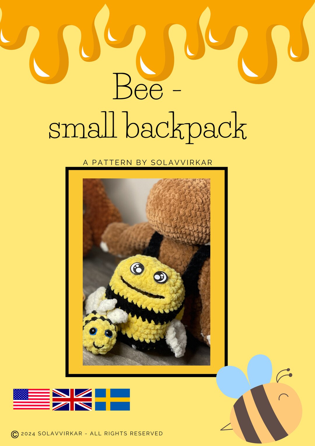 DIGITAL PATTERN - Low Sew Bee Backpack Eng/swe - Etsy