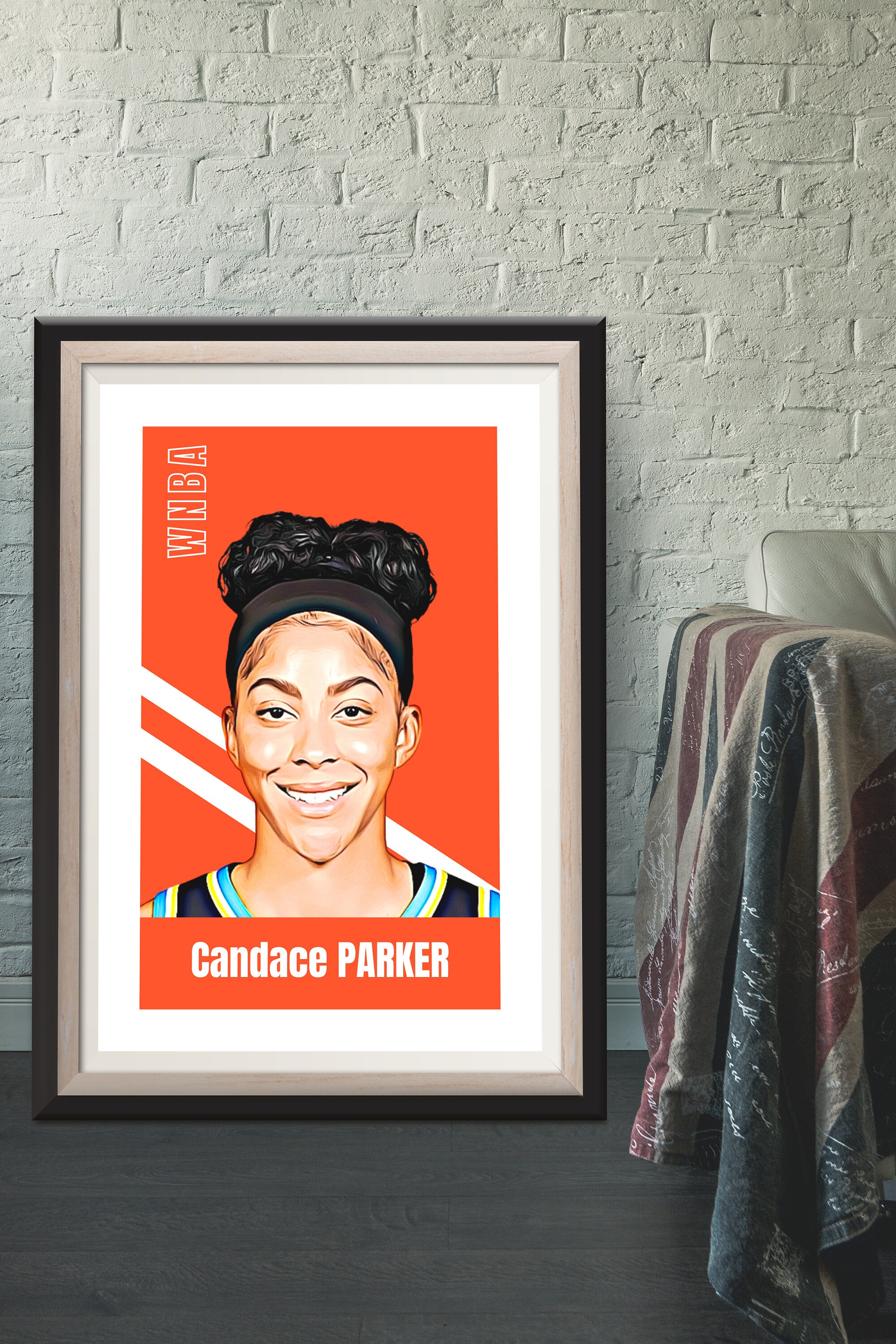 Candace Parker, WNBA Posters, Basketball, Basketball Poster, WNBA Wall ...