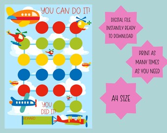 Train Reward Chart || Printable Train Behaviour Chart || Daily Chore ...