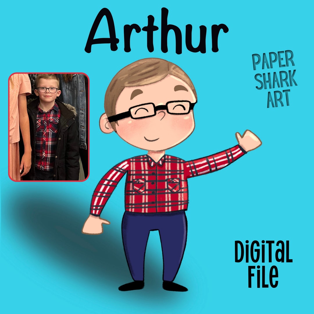 Custom Digital Cartoon Portrait From a Photo || Choose Your Background ...