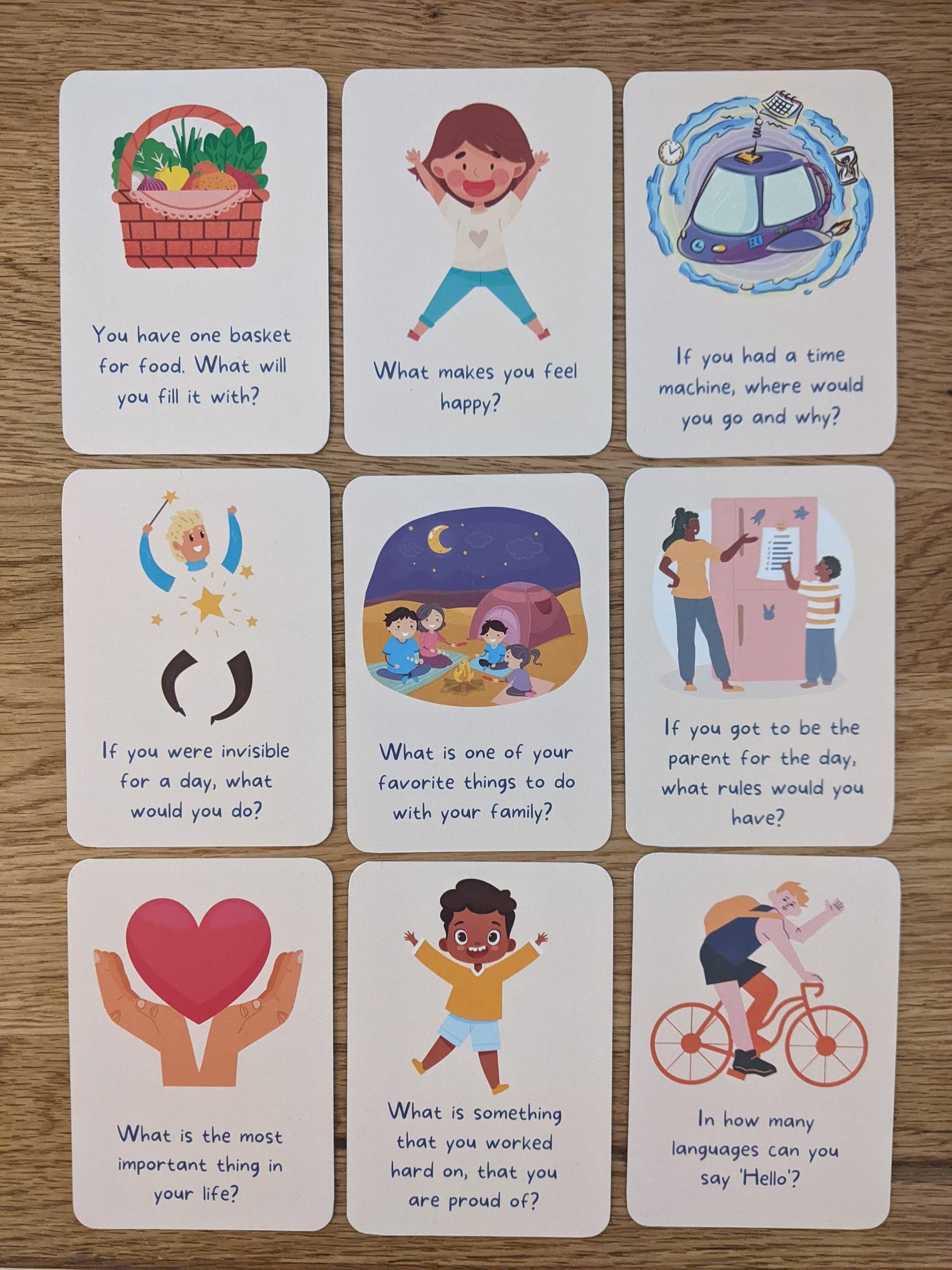 Conversation Cards for Kids & Families - Etsy
