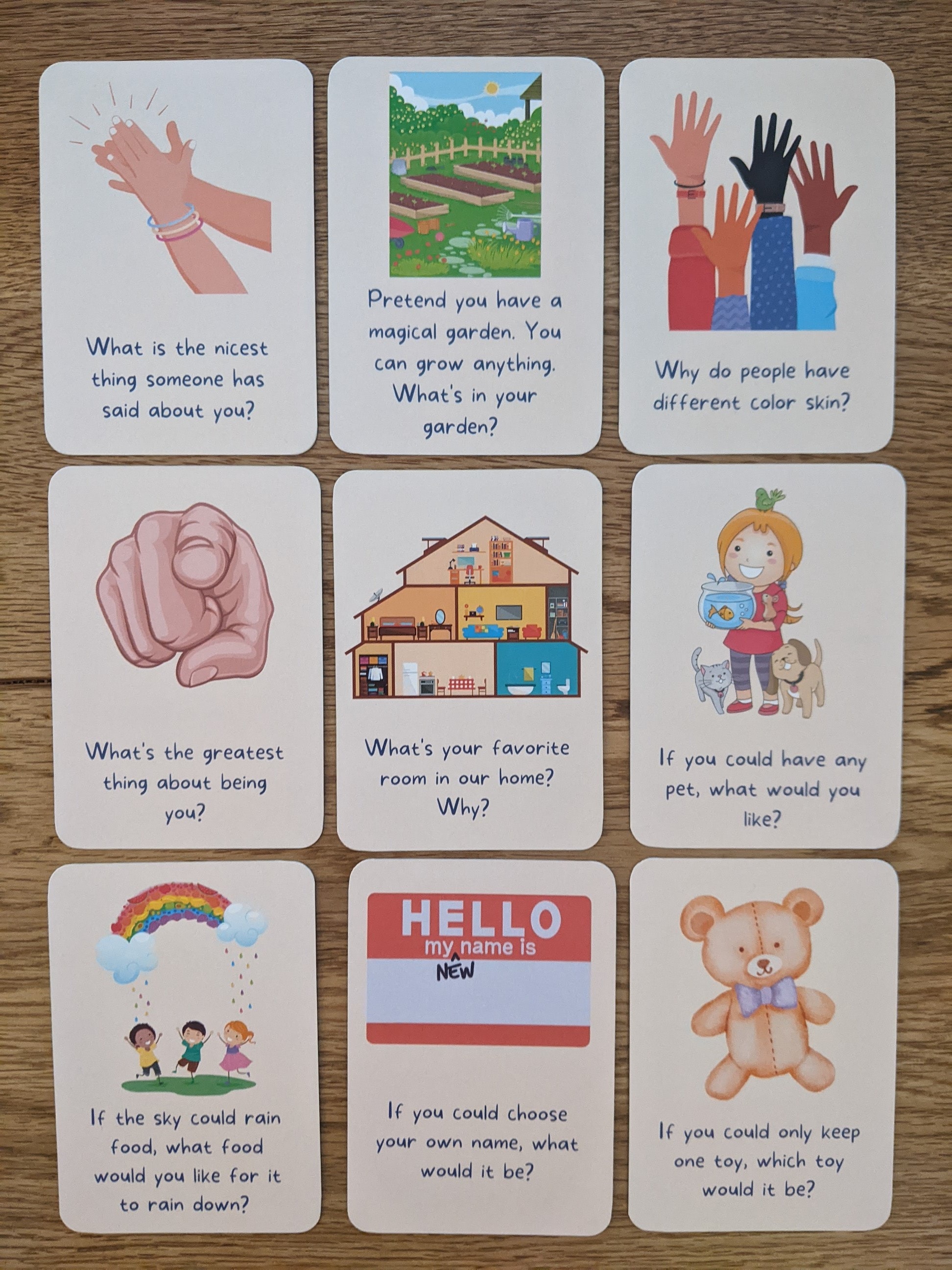 Conversation Cards for Kids & Families - Etsy