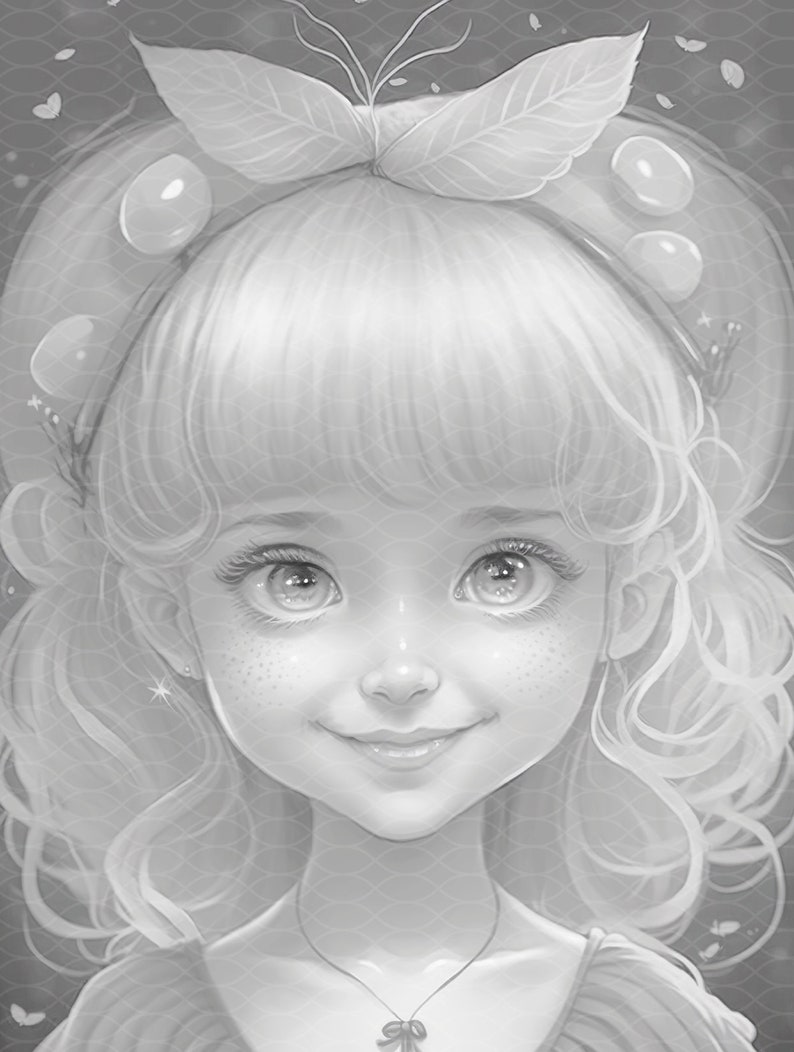 12 Pages Mushroom Forest Fairy Coloring Book, Fantasy Coloring Page ...
