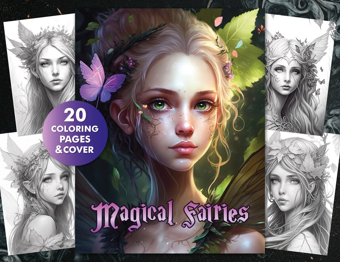 Escape to a Whimsical World With Enchanting Forest Fairy Coloring Pages ...