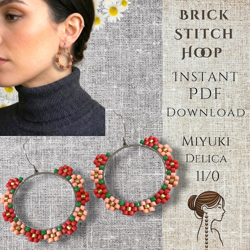 3d Beaded Flower Pattern - Etsy