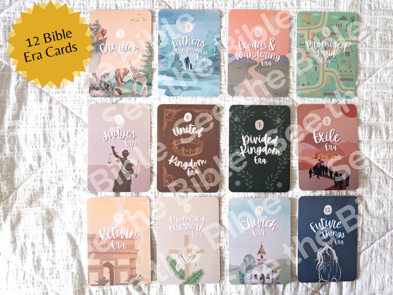 See the Bible Timeline Cards Bible Timeline Overview - Etsy