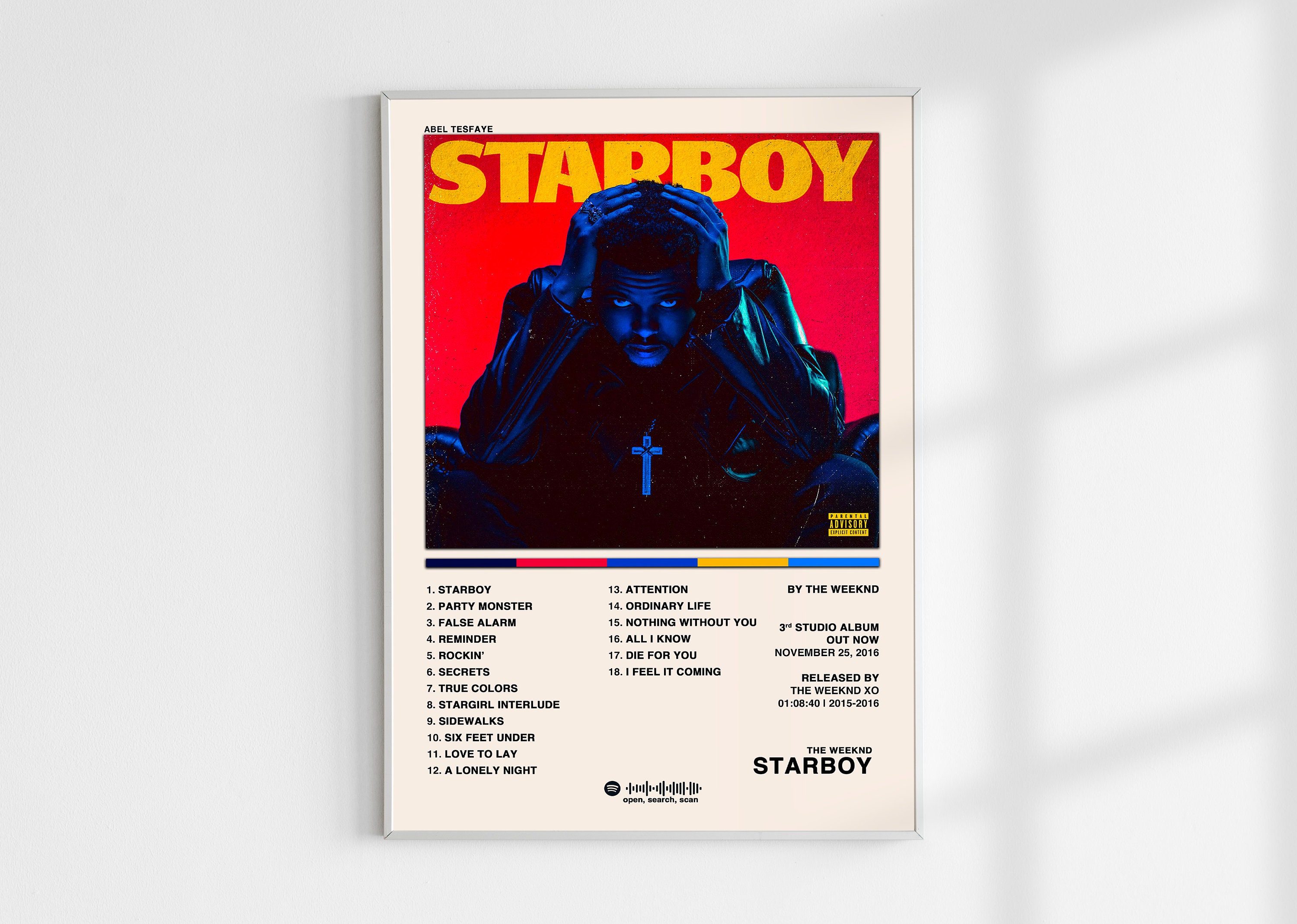 Posters Of Weeknds | Starboy Album Poster | Posters - US Rap Posters ...