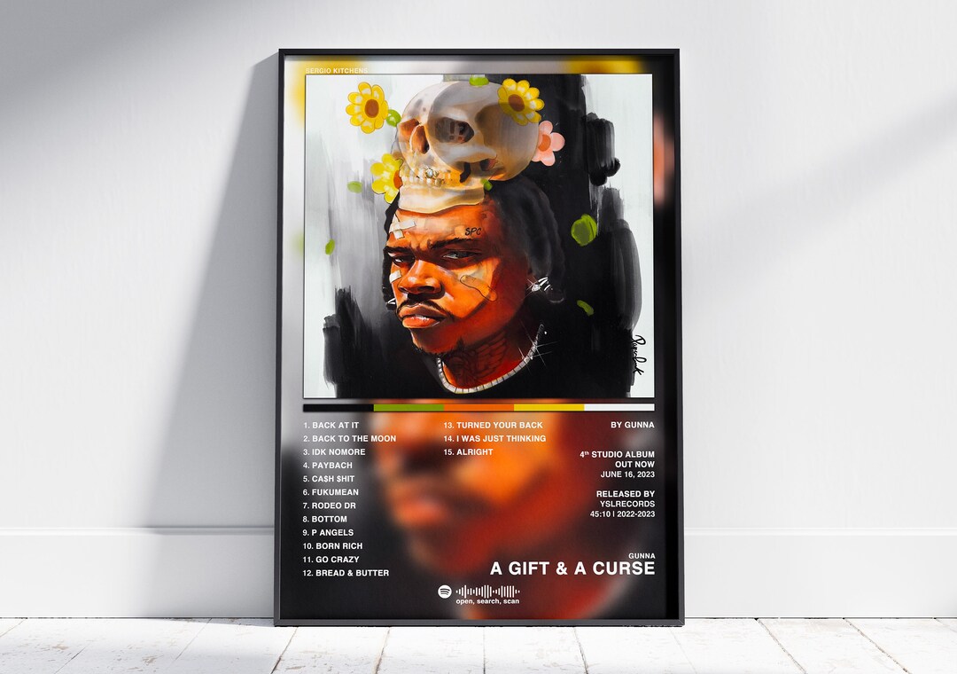 Gunna Album Poster Poster Album Cover A Gift & A Curse - Etsy