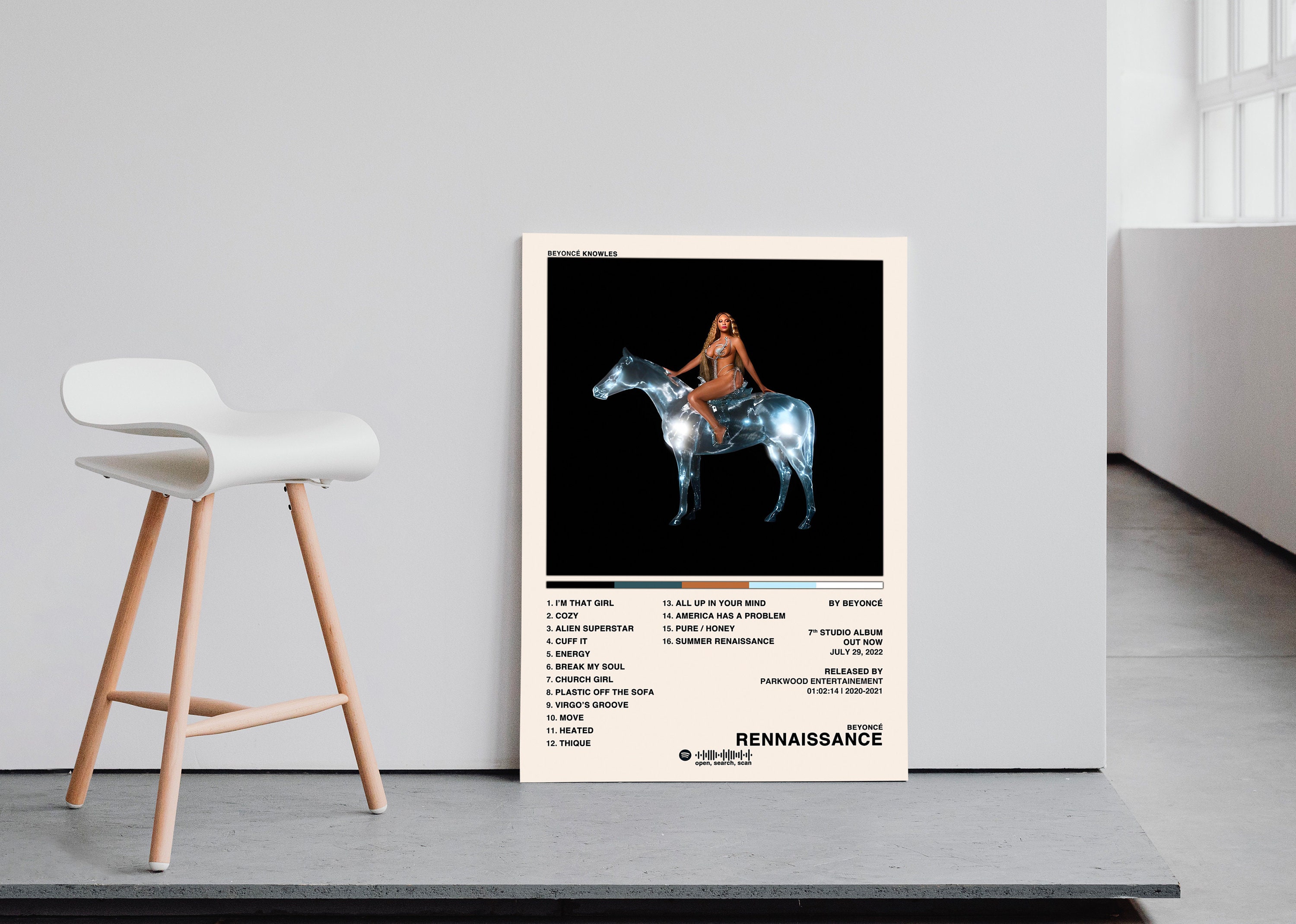 Beyonc Renaissance Album Cover Posters, Us Rap Album Cover Wall Decor