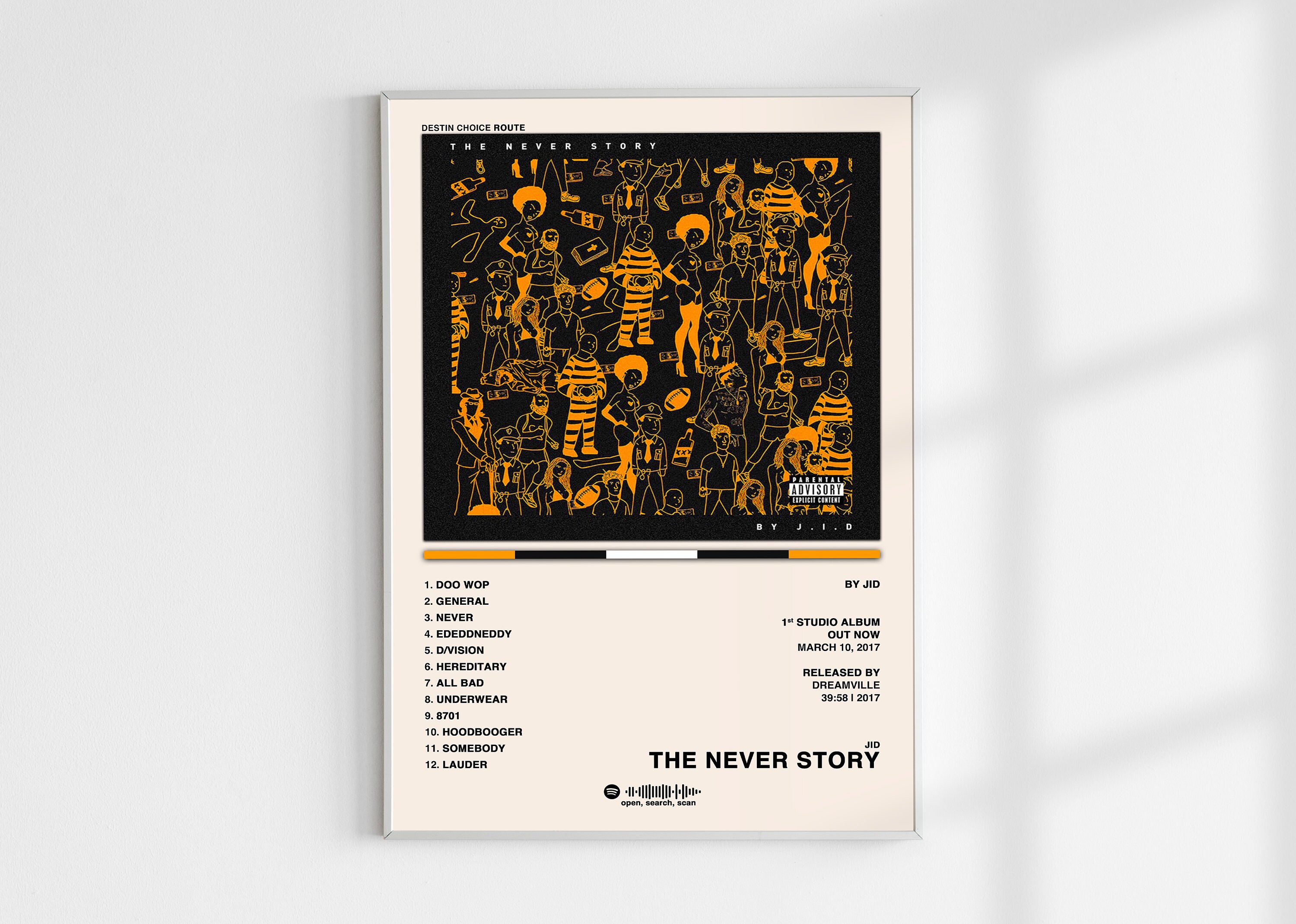 JID The Never Story album poster sold by Ian Landman | SKU 42390537 ...