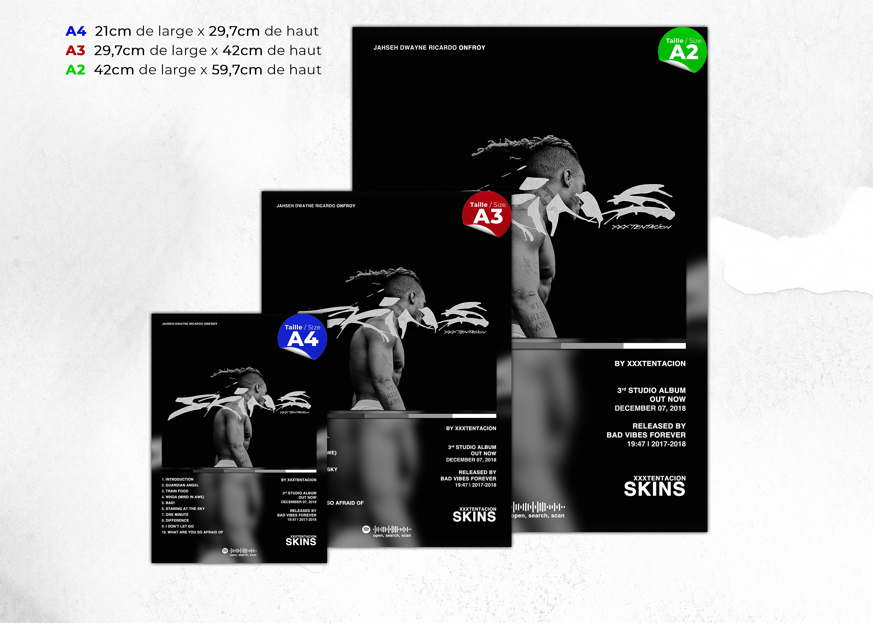 Xxxtentacion Album Posters Cover Album Skins Rap Posters Etsy