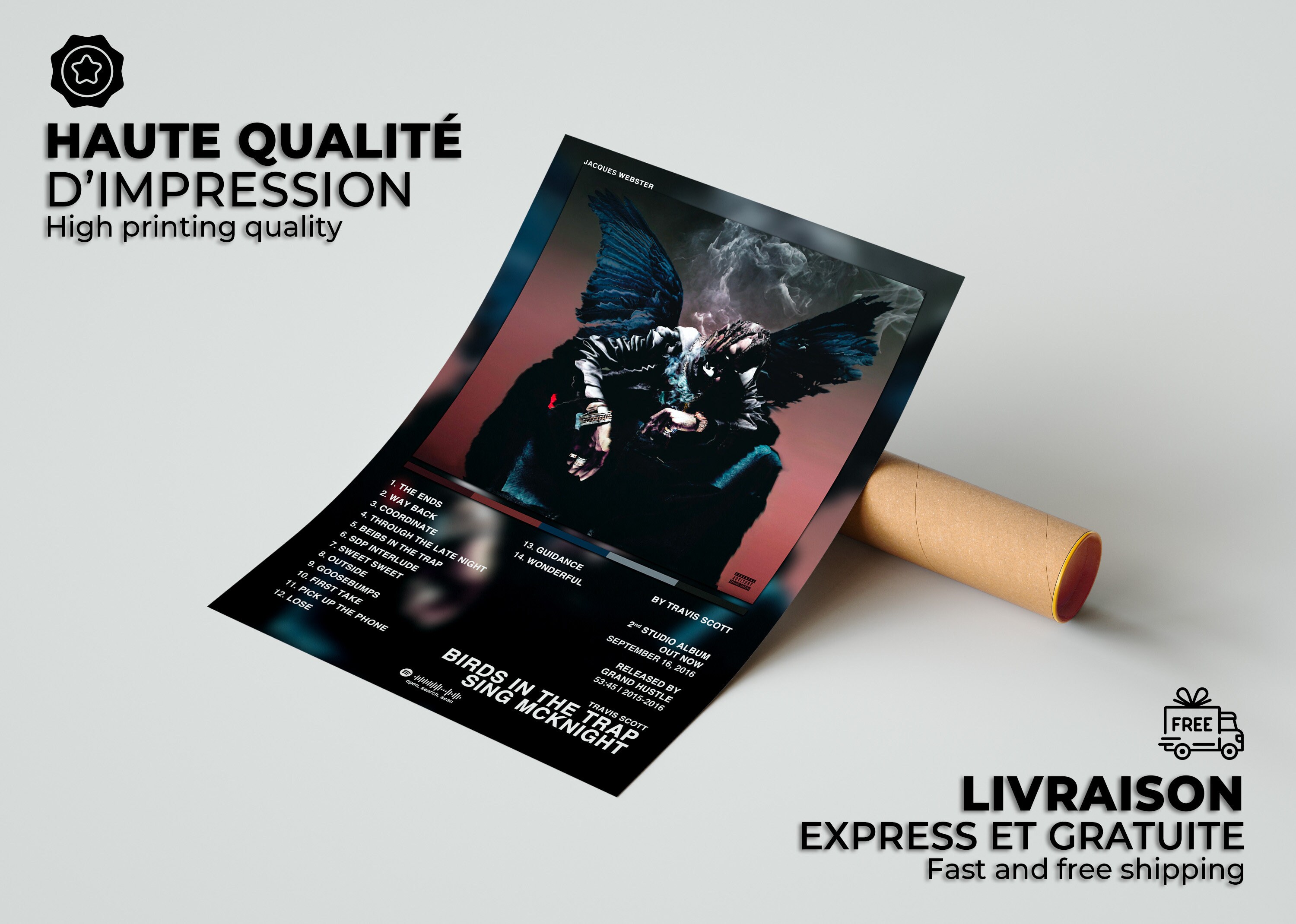 Travis Posters | BIrds In The Trap Sing McKnight Album Poster ...