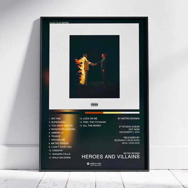 Metro Boomin Hero and Villains - Etsy