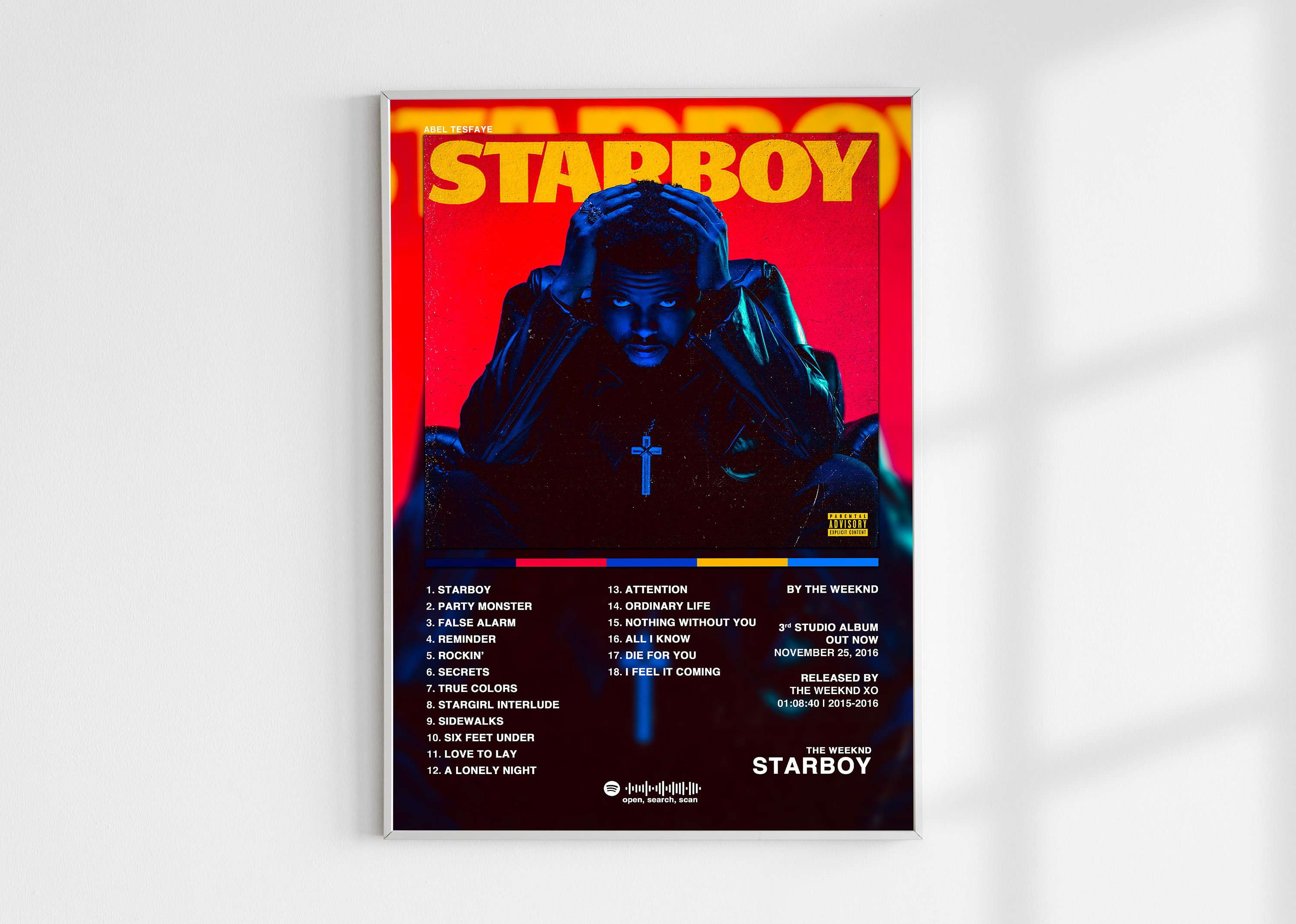 Posters Of Weeknds | Starboy Album Poster | Posters - US Rap Posters ...