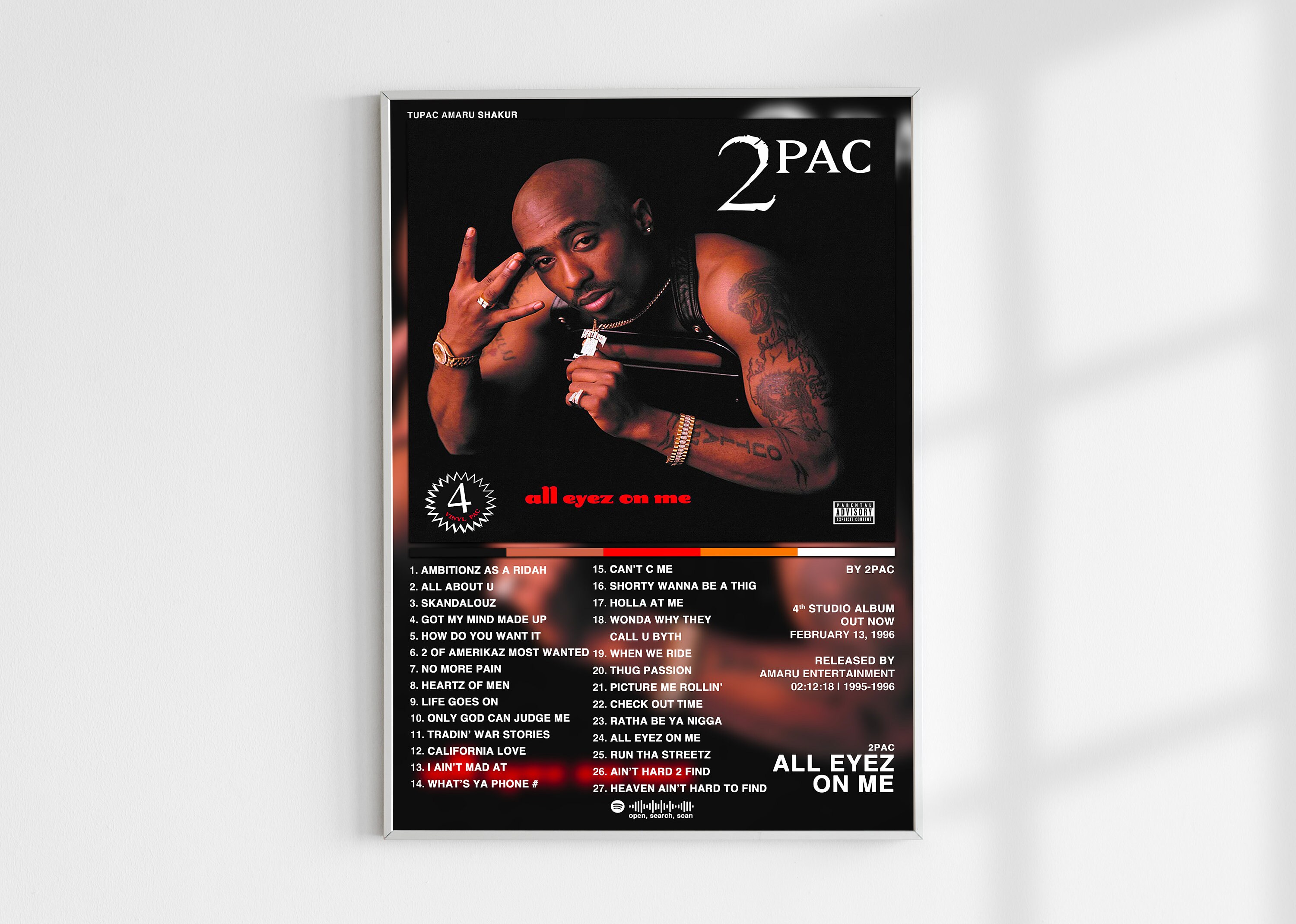 2pac Posters Poster All Eyez on Me Posters US Rap - Etsy