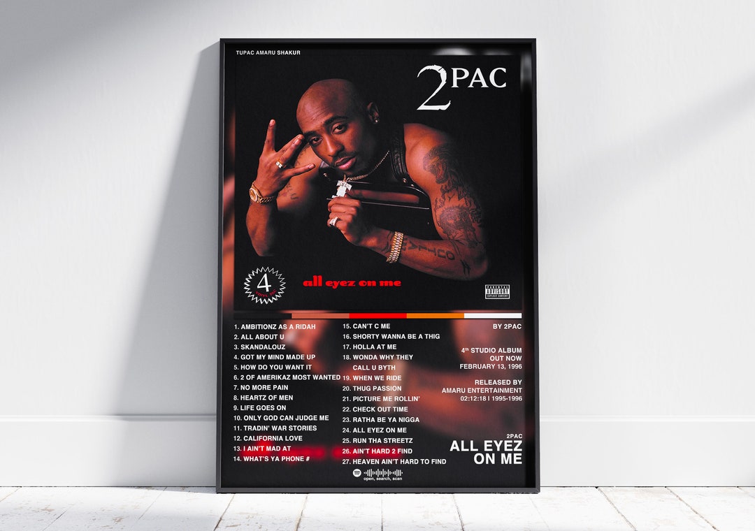2pac Posters Poster All Eyez on Me Posters US Rap - Etsy