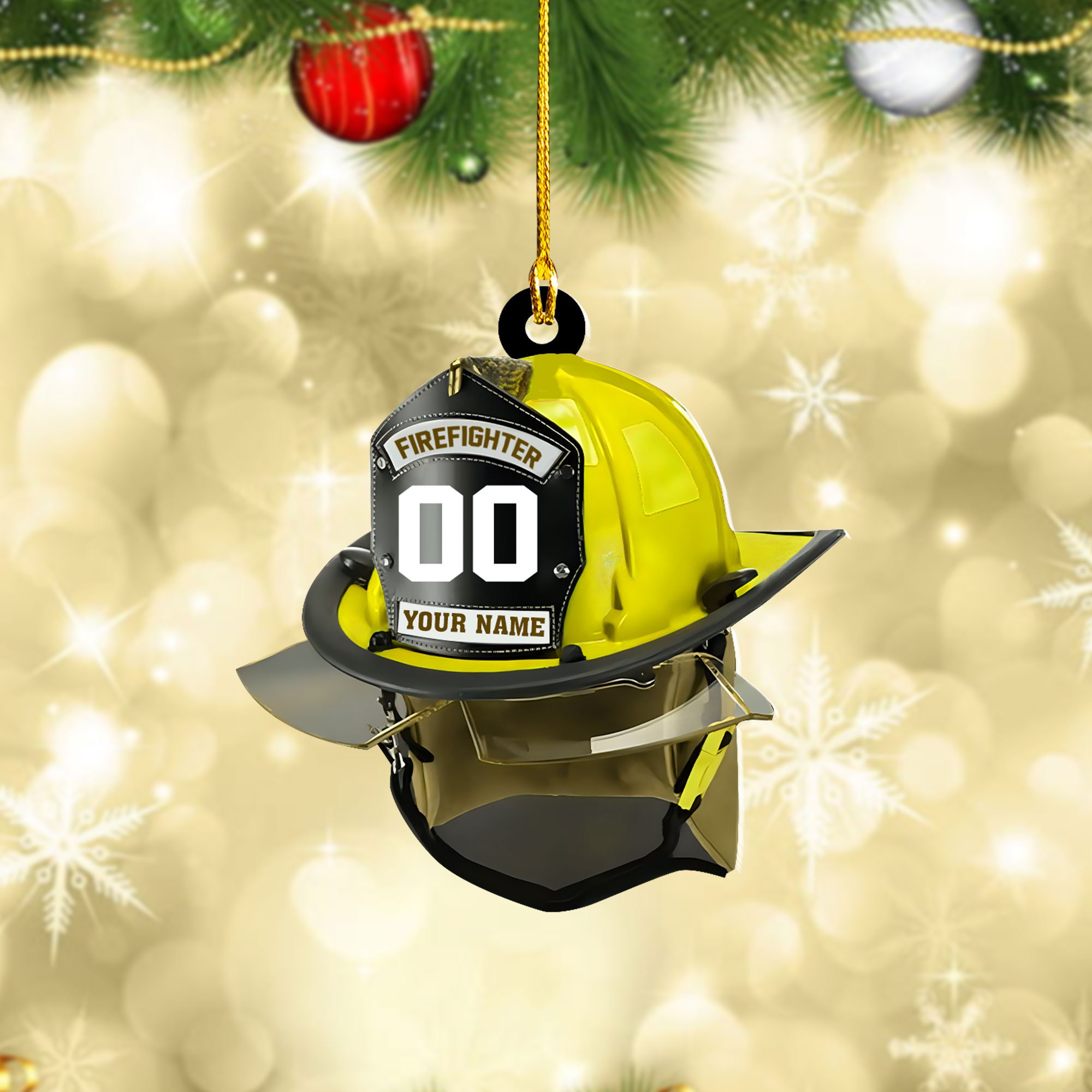 Custom Firefighter Ornament Firefighter Uniform Gifts - Etsy