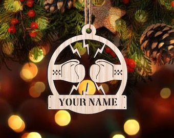 Boxing Gloves Christmas Ornament Boxing Gifts Personalized - Etsy