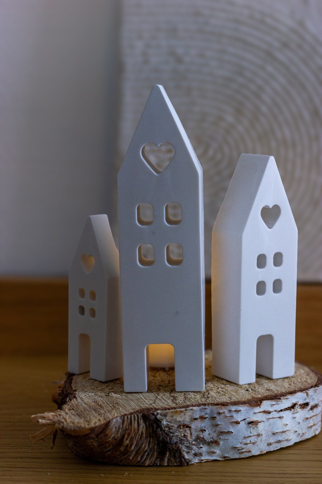 Ceramic House Set Lighthouses Scandi Houses Ceramic House Modern Winter ...