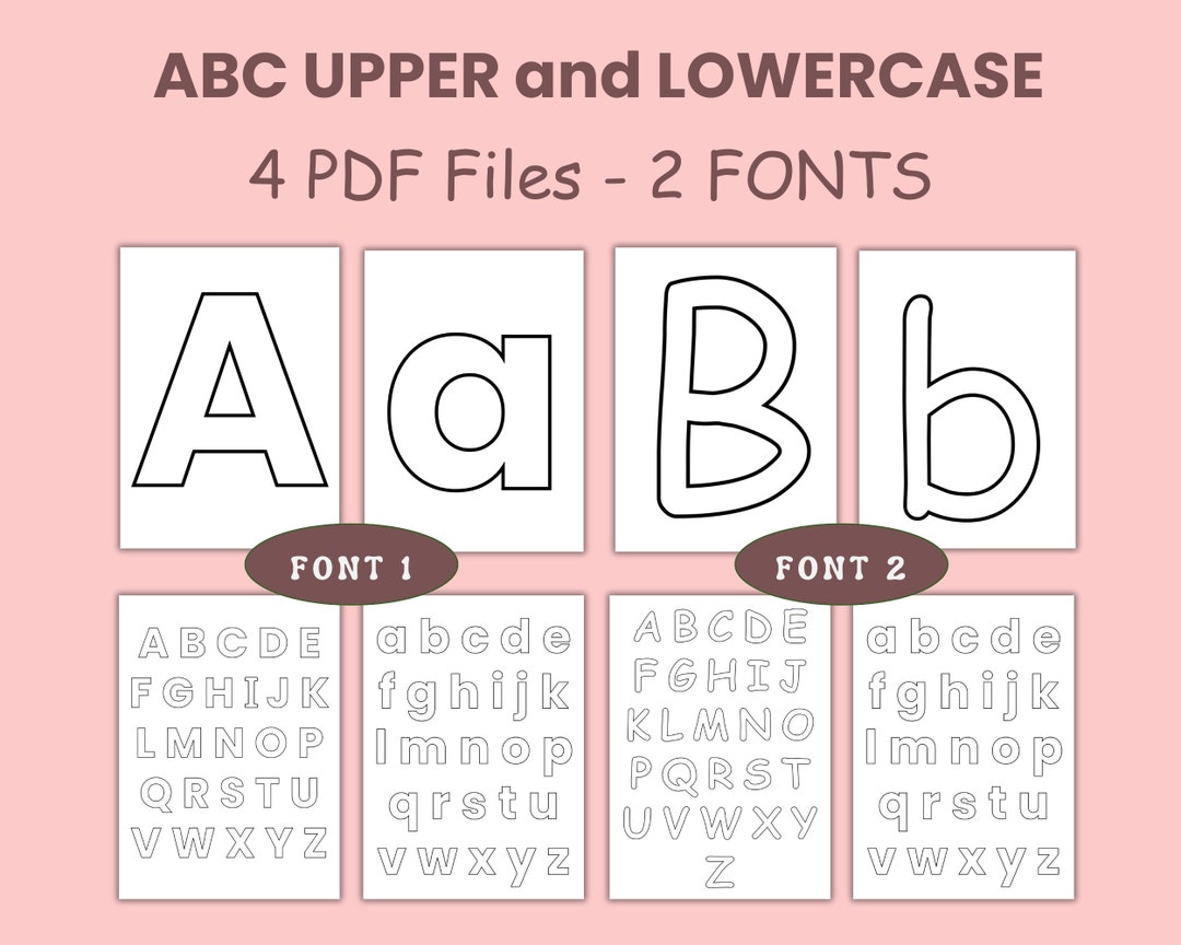 Block Letters, Large Alphabet Letters Printable, Bulletin Board Letters ...