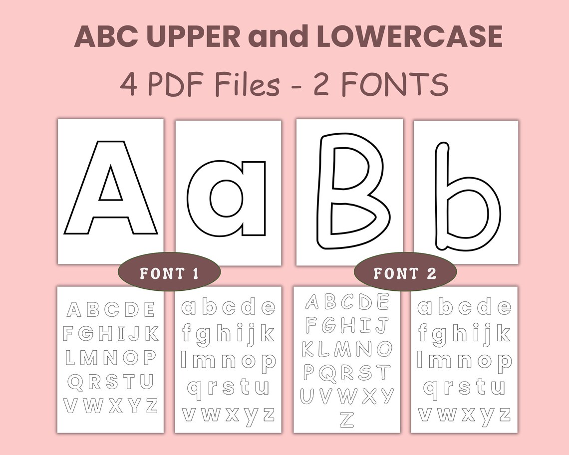 Block Letters, Large Alphabet Letters Printable, Bulletin Board Letters ...