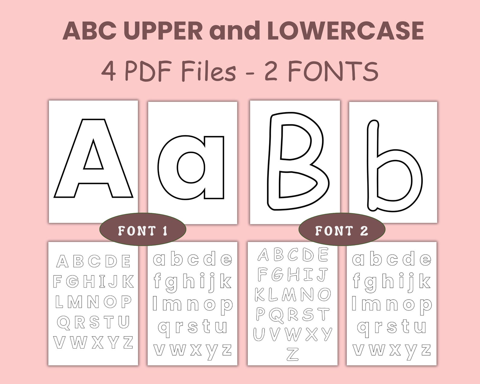 Block Letters, Large Alphabet Letters Printable, Bulletin Board Letters ...