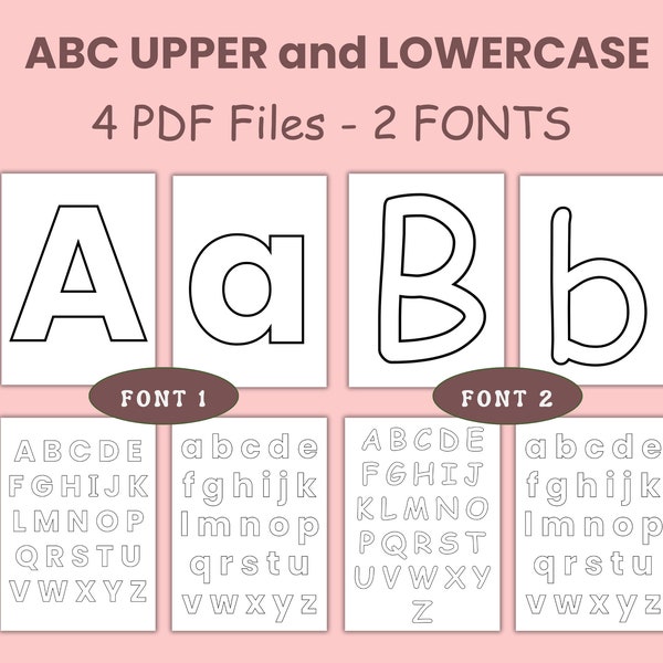 Large Letters Printable - Etsy