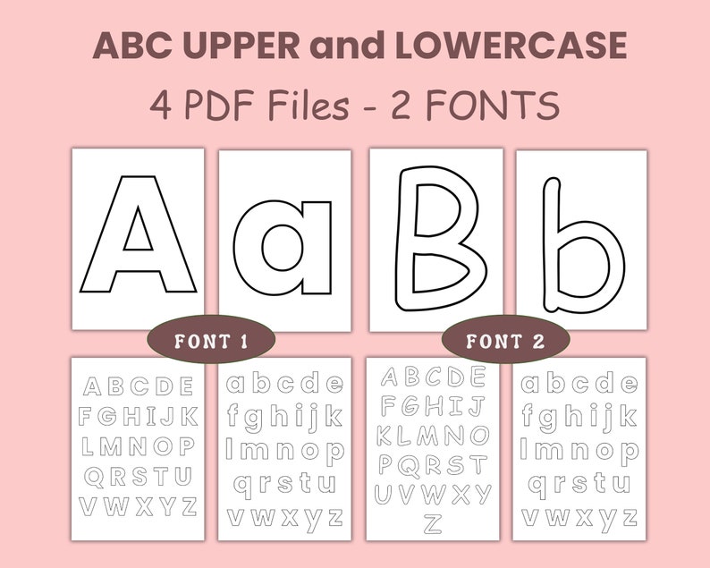 Block Letters, Large Alphabet Letters Printable, Bulletin Board Letters ...