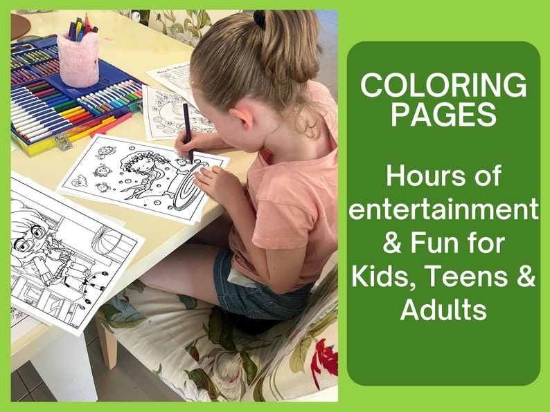 Coloring Page Bundle 35 Coloring Pages for Kids Teens or - Etsy
