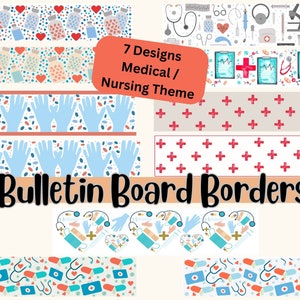Bulletin Board Borders for School Nurse, Nurse Office. Add Creativity ...