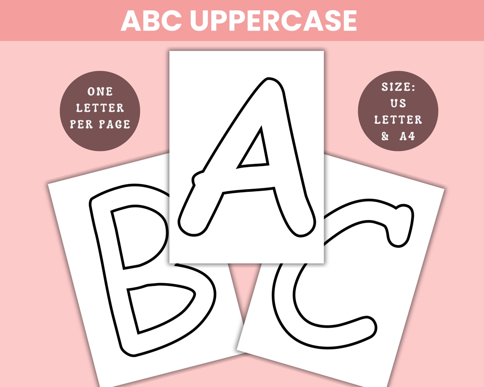 Block Letters, Large Alphabet Letters Printable, Bulletin Board Letters ...