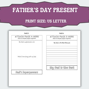 Happy Father’s Day Craft Gift, Best Dad Ever, Last Minute Gift Idea for ...