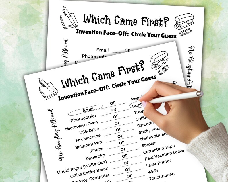 Which Came First Trivia Game, Team Building Game, Office Party Game ...