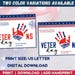 Veterans Day Handprint Art, Happy Veterans Day Handprint Keepsake ...