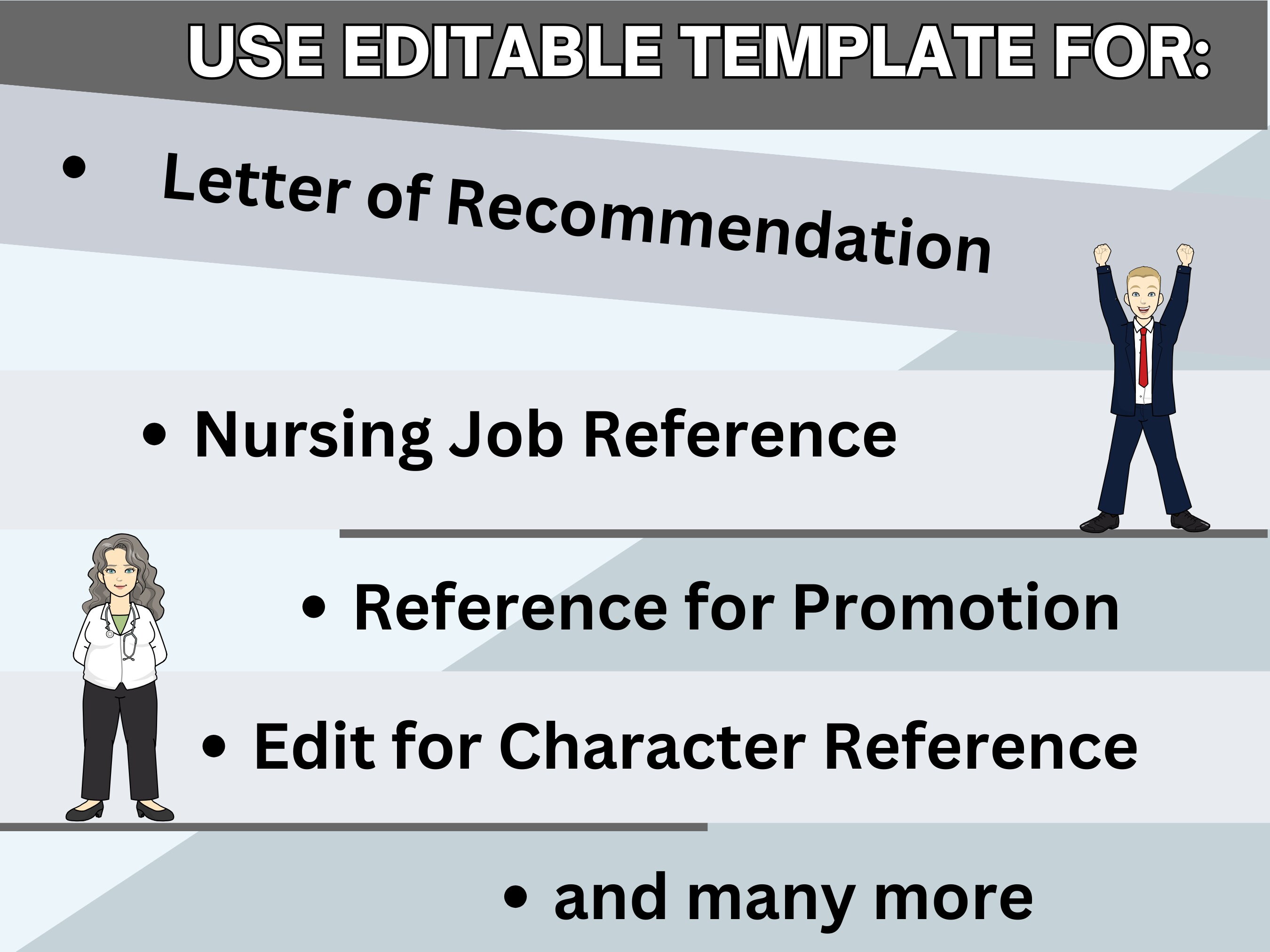 2 Nurse Reference Letters, Letter of Recommendation Template for Nurses ...